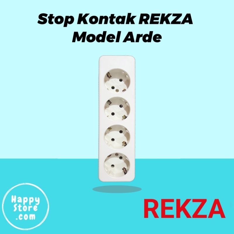 Jual [Happystoredotcom] Stop Kontak Rekza 4 Lobang Model Arde UTICON ...