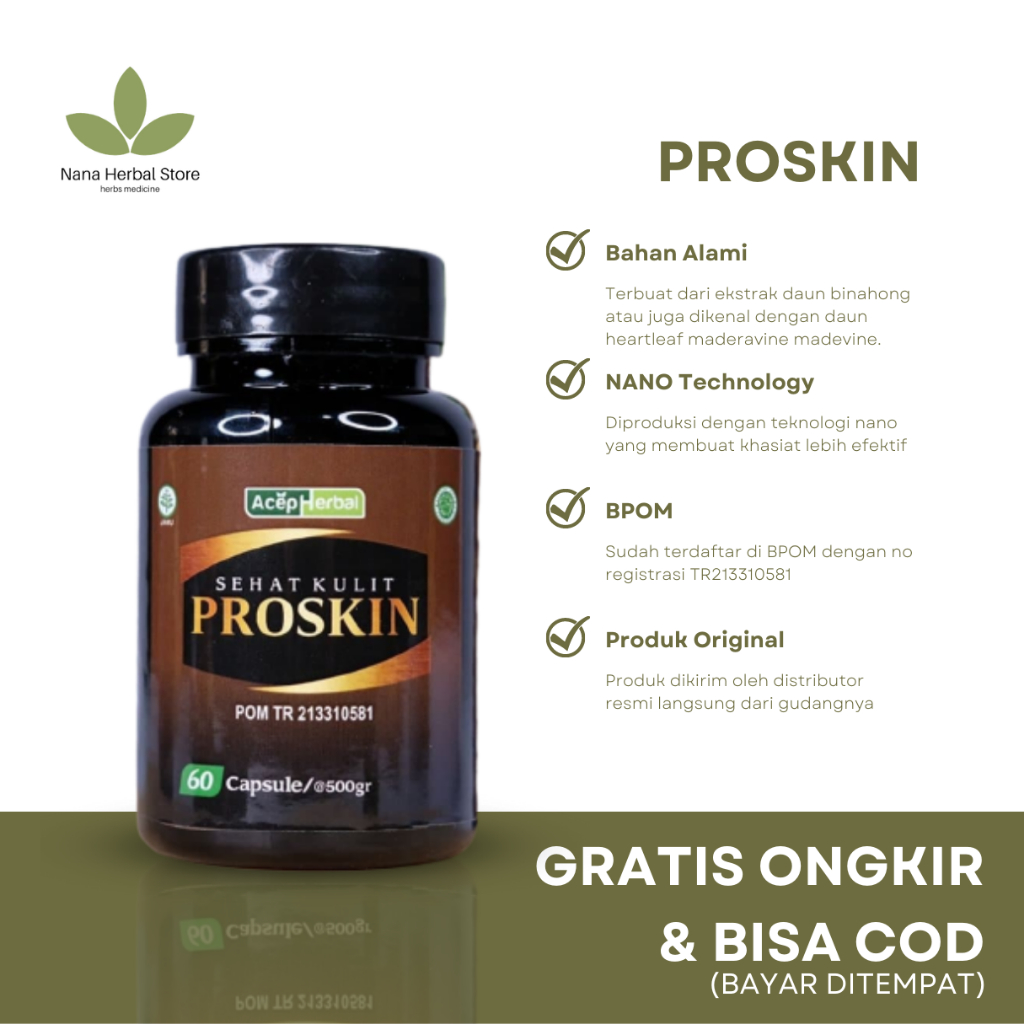 Jual Sehat Kulit Proskin 60 Kapsul Obat Korengan Gatal Jerawatan ...