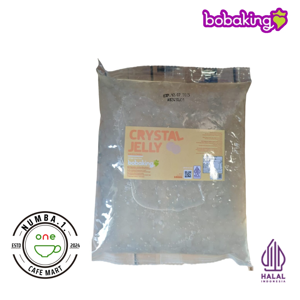 Jual 1 kg Bobaking Crystal Jelly Boba Plain (topping minuman) | Shopee Indonesia