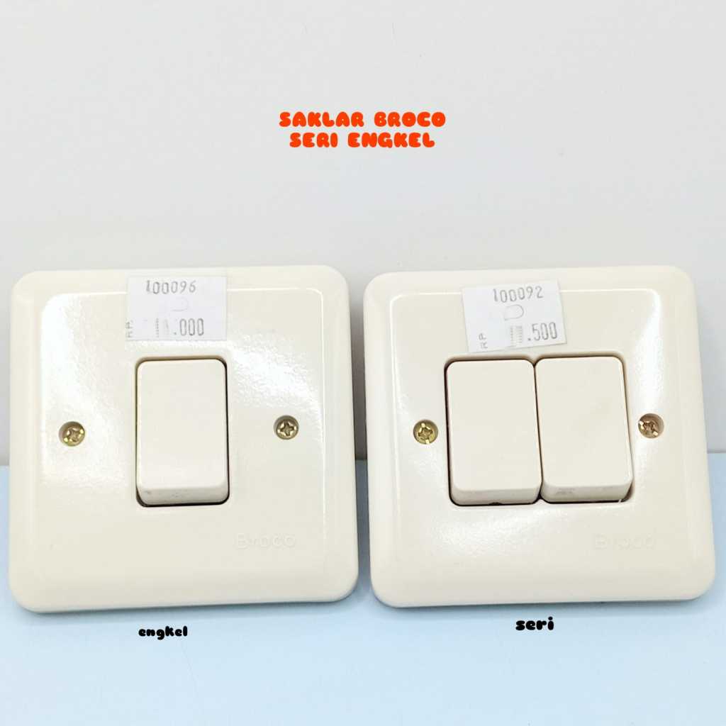 Jual SAKLAR ENGKEL SERI BROCO PUTIH | Shopee Indonesia