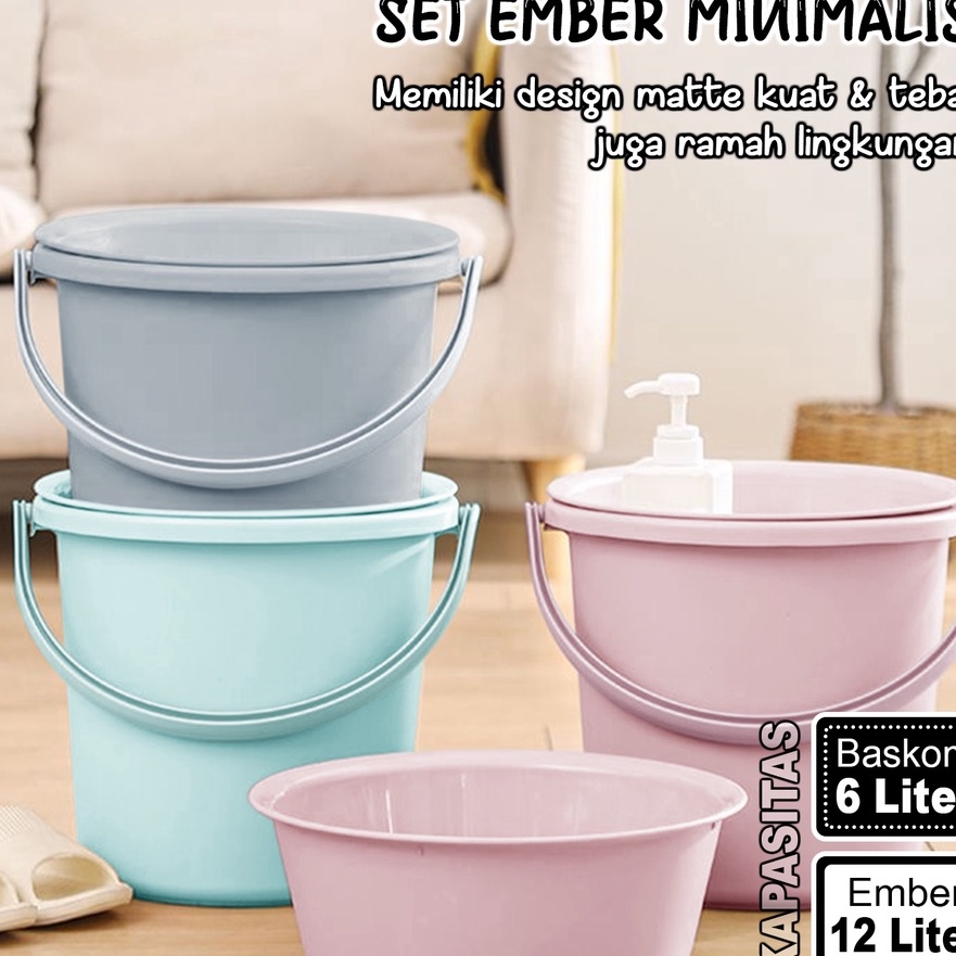Jual Cepat Set Baskom Plastik Set Baskom Serbaguna Ember Air Rumah ...