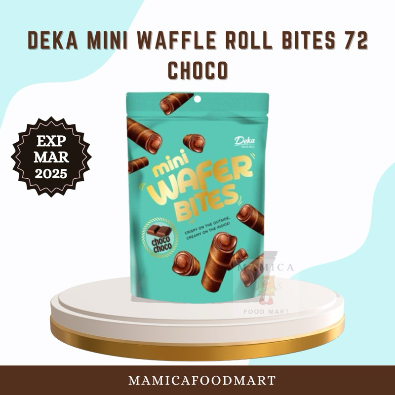 Jual DEKA WAFER ROLL MINI BITES CHOCO 72G | Shopee Indonesia