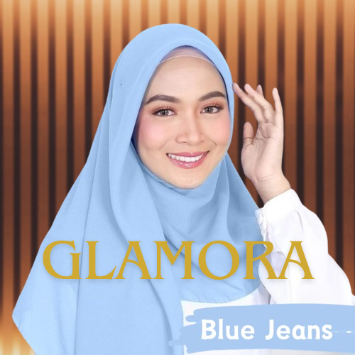 Jual [𝗚𝗹𝗮𝗺𝗼𝗿𝗮] Kerudung segi 4 Polos Premium - Biru Muda | Shopee Indonesia