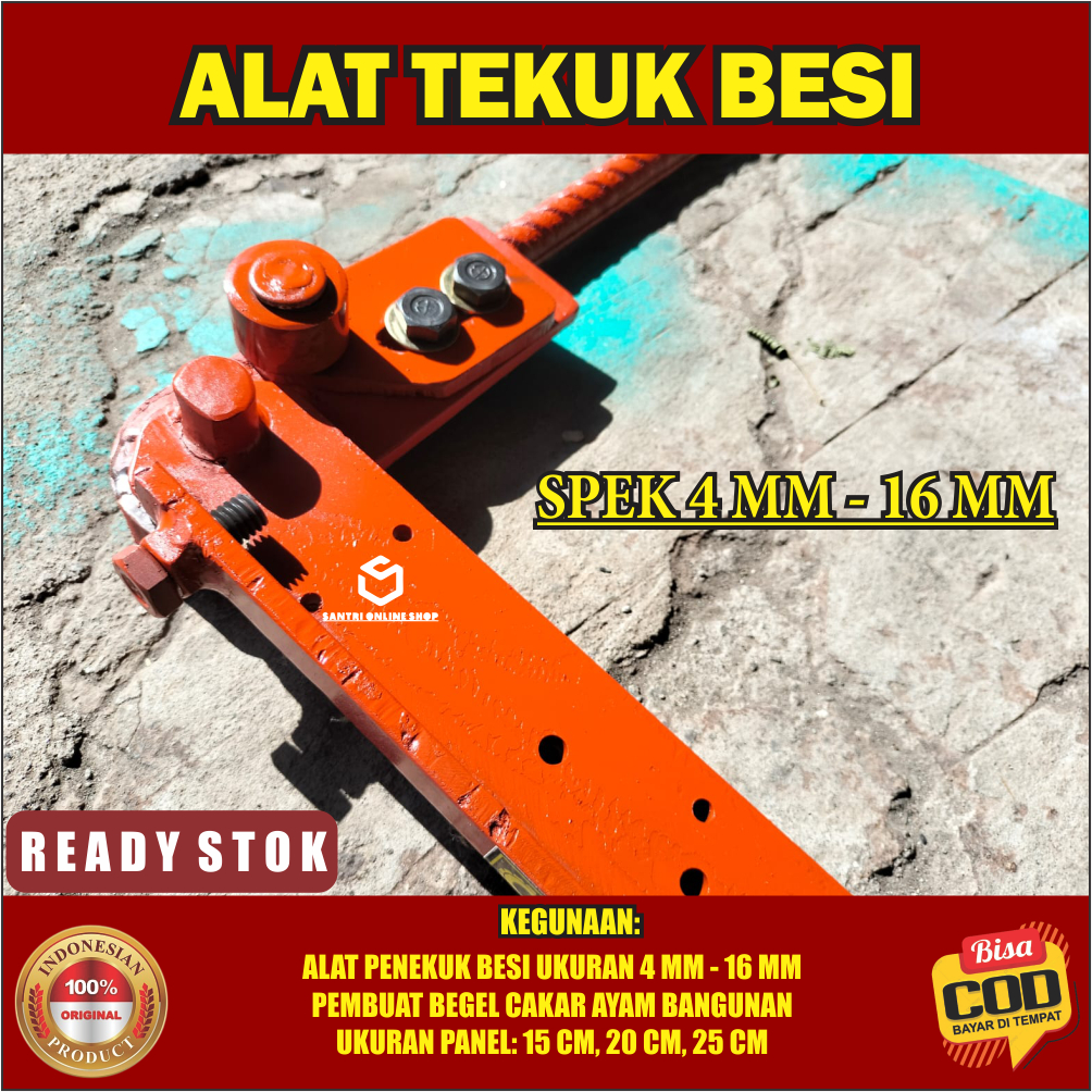 Jual ALAT TEKUK BESI Spek 8 10 12 16mm Penekuk Besi Begel Cakar Ayam ...