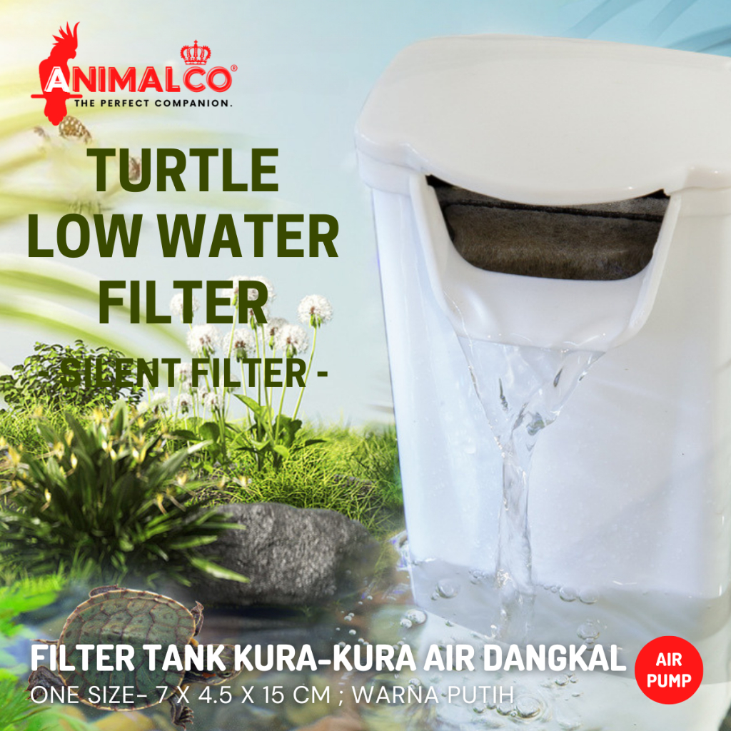 Jual Low Water Turtle Filter Pompa Air Dangkal Aquarium Akuarium Tank Tempat Kandang Bak Kura ...