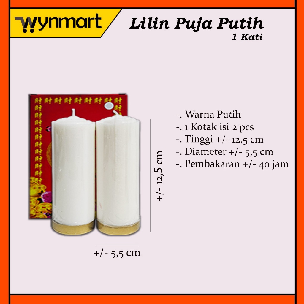 Jual Lilin Putih Jumbo Polos Chai 1 Kati | Shopee Indonesia