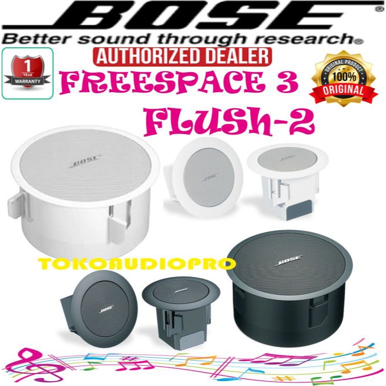 Jual Speaker Bose Freespace 3 Paket 2 Satellite Flush + Bass Flush ...