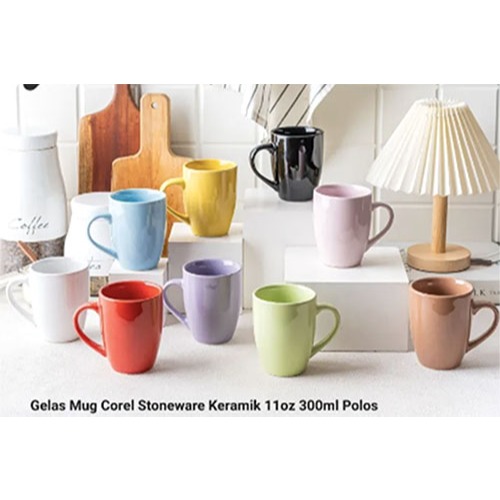 Jual Gelas Keramik Corel | Mug Stoneware Corel Full Warna 11oz [300 ml ...