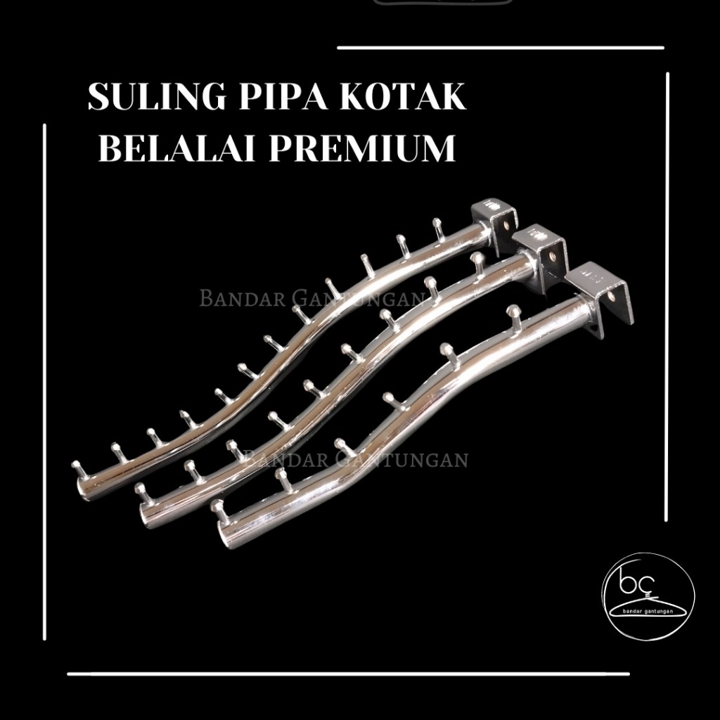 Jual Suling Hanger Besi Pipa Kotak PREMIUM SUPER / Gantungan Hanger ...