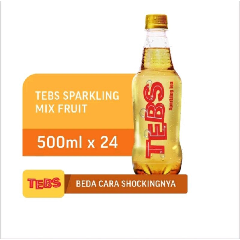 Jual TEBS Sparkling Soda PET 500ml isi 24 botol - Kemasan Botol Pelastik | Shopee Indonesia