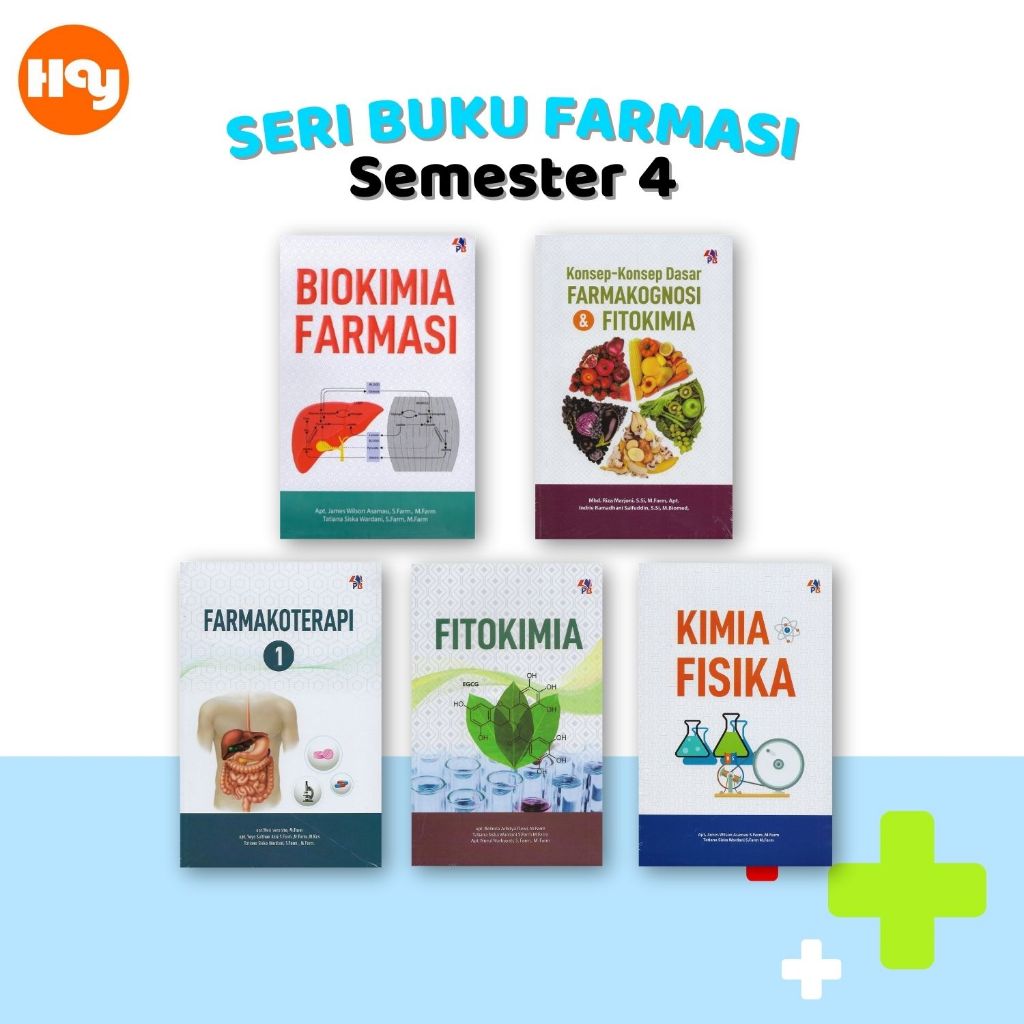 Jual Buku Farrmasi Semester 4 | Biokimia Farmasi, Konsep-Konsep Dasar Farmakognosi & Fitokimia ...