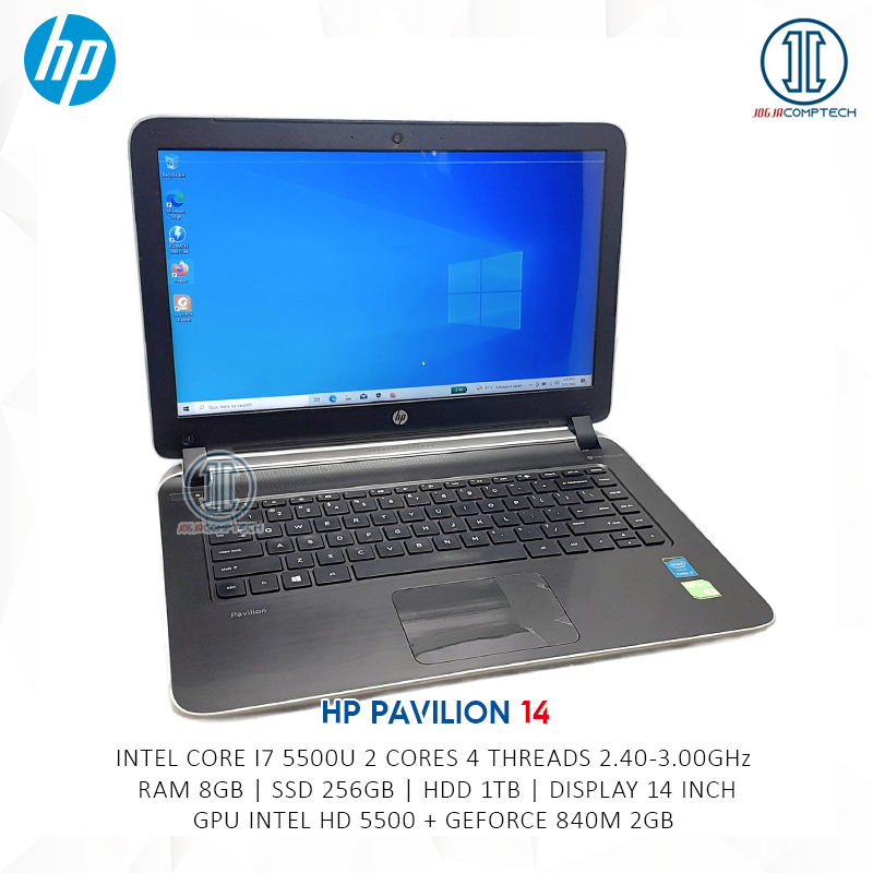 Jual Laptop HP Pavilion 14 Intel Core i7 5500u ram 8gb SSD 240gb HDD ...