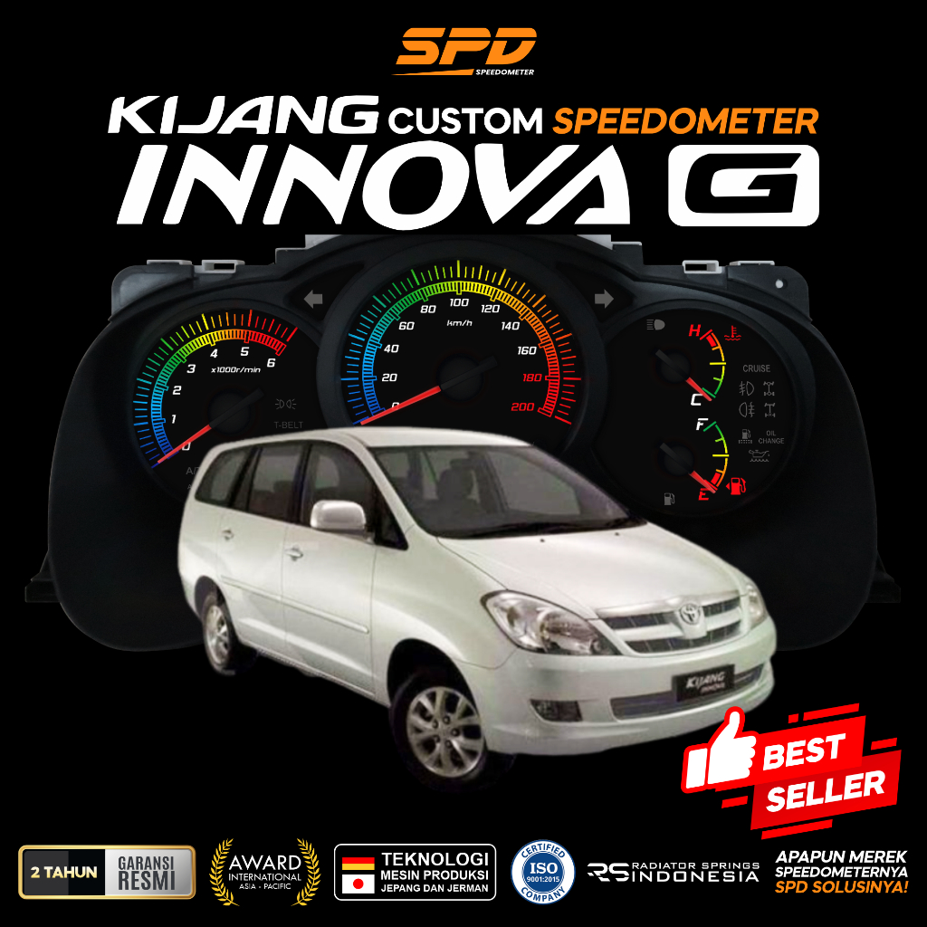 Jual PANEL SPEEDOMETER CUSTOM TOYOTA INNOVA DIESEL MATIC TYPE G/E 2004 ...
