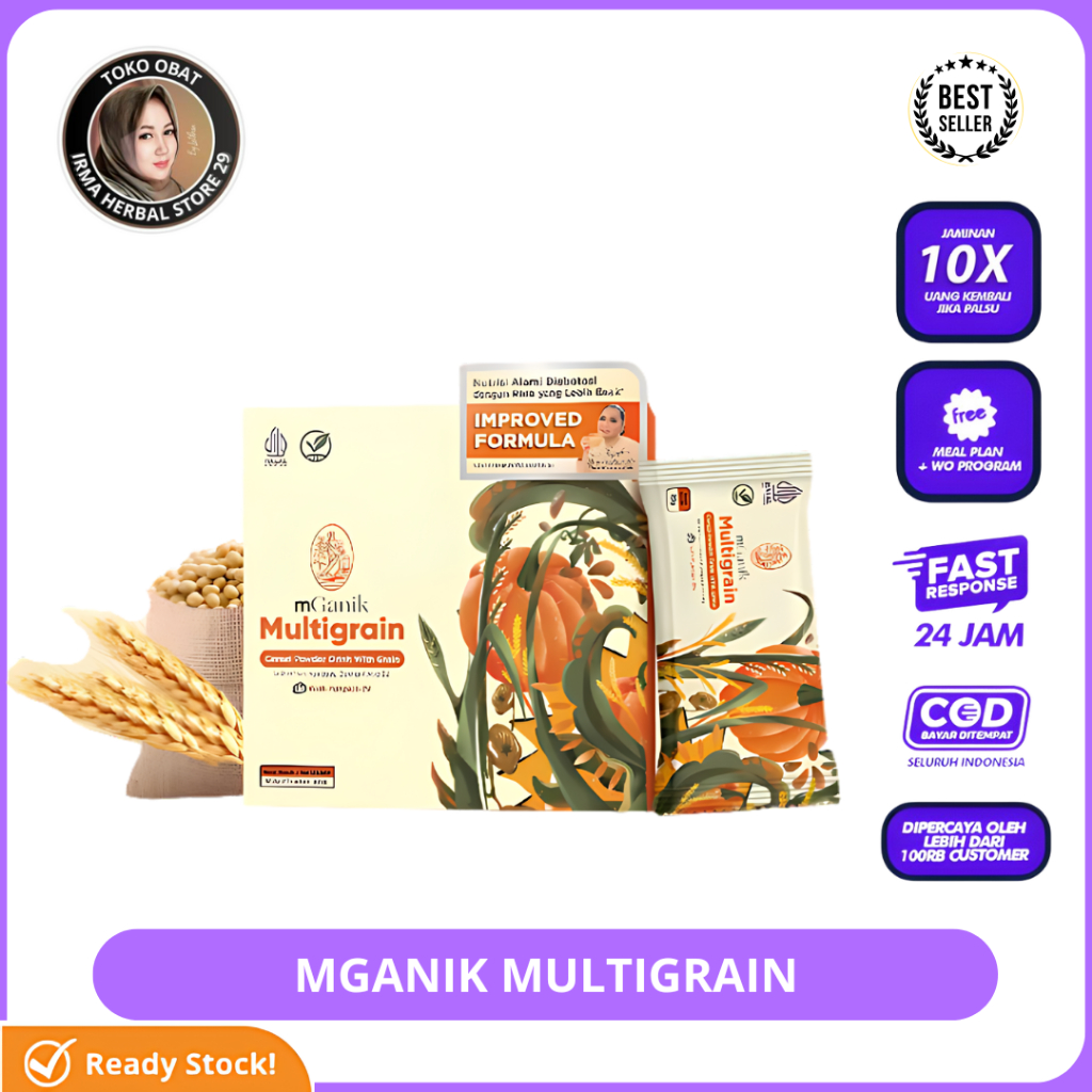 Jual MGANIK MULTIGRAIN ORIGINAL 1 BOX ISI 20 Sachet MGANIK | Shopee ...