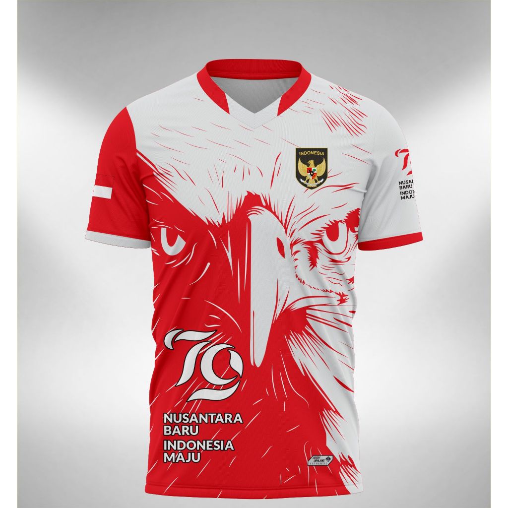 Jual Jersey Timnas Indonesia Garuda HUT RI 79 Agustusan Kemerdekaan GARUDA MERAH PUTIH | Shopee ...