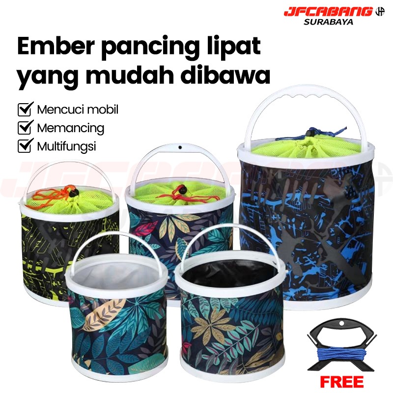 Jual 【COD】Ember Lipat Mancing /Ember Pancing Plastik Besar dan Kecil ...
