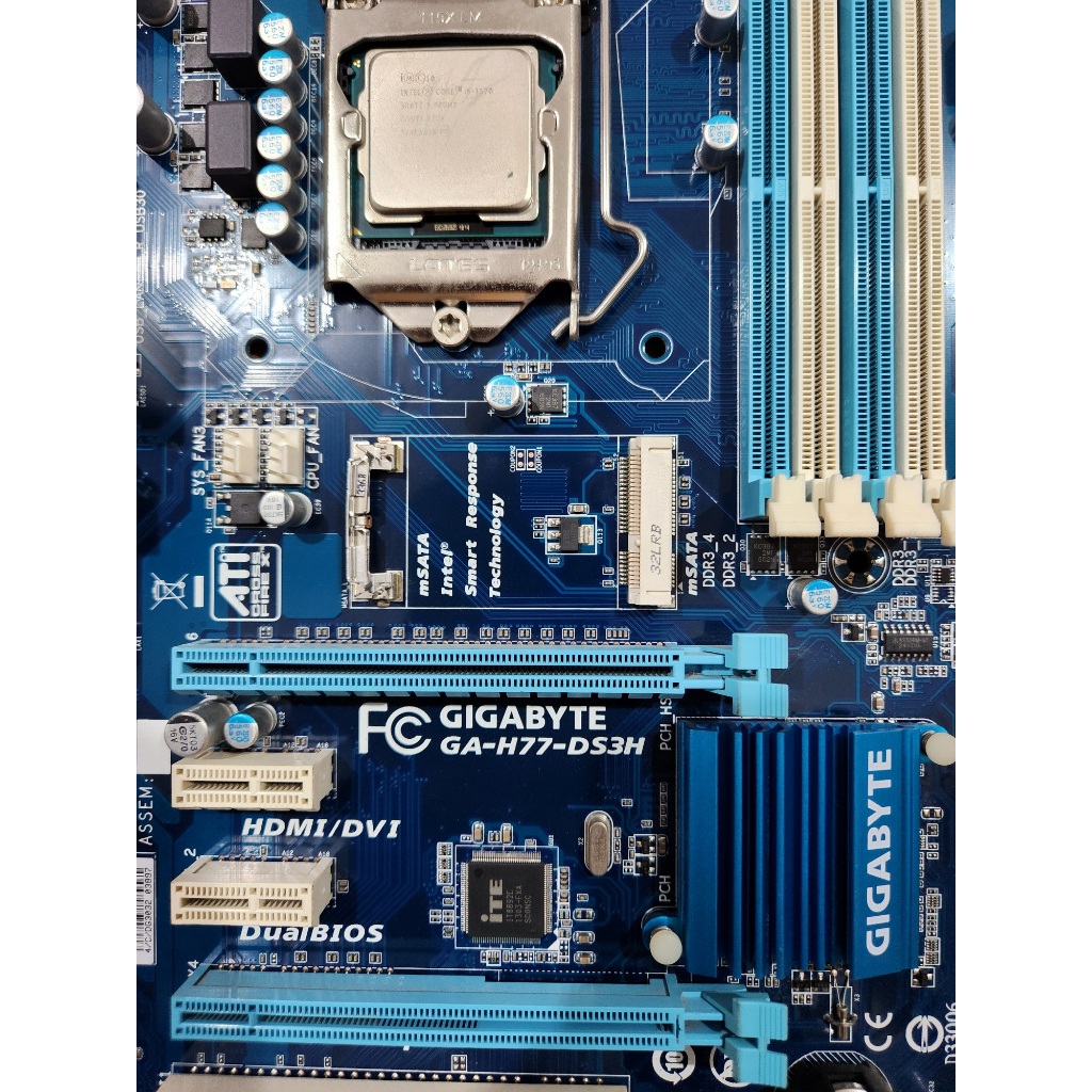 Jual MOBO ATX GIGABYTE H77. MOTHERBOARD SOCKET 1155 : USB 3.0, HDMI ...