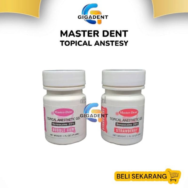 Jual TOPICAL ANASTESI GEL MASTER DENT SERUPA PRECAINE | Shopee Indonesia