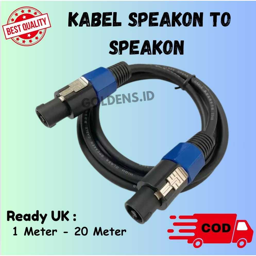 Jual KABEL SPEAKON TO SPEAKON/ KABEL SPIKON/ KABEL JACK SPIKON | Shopee ...