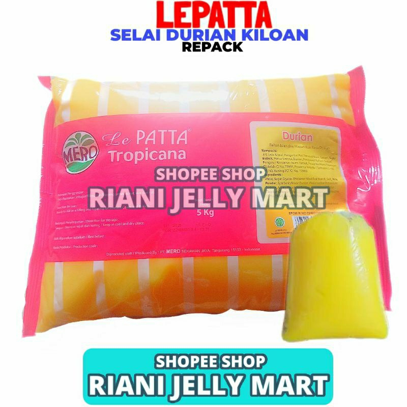 Jual Selai Durian Manis Wangi Creamfill Kiloan Lepatta 500g | Shopee ...