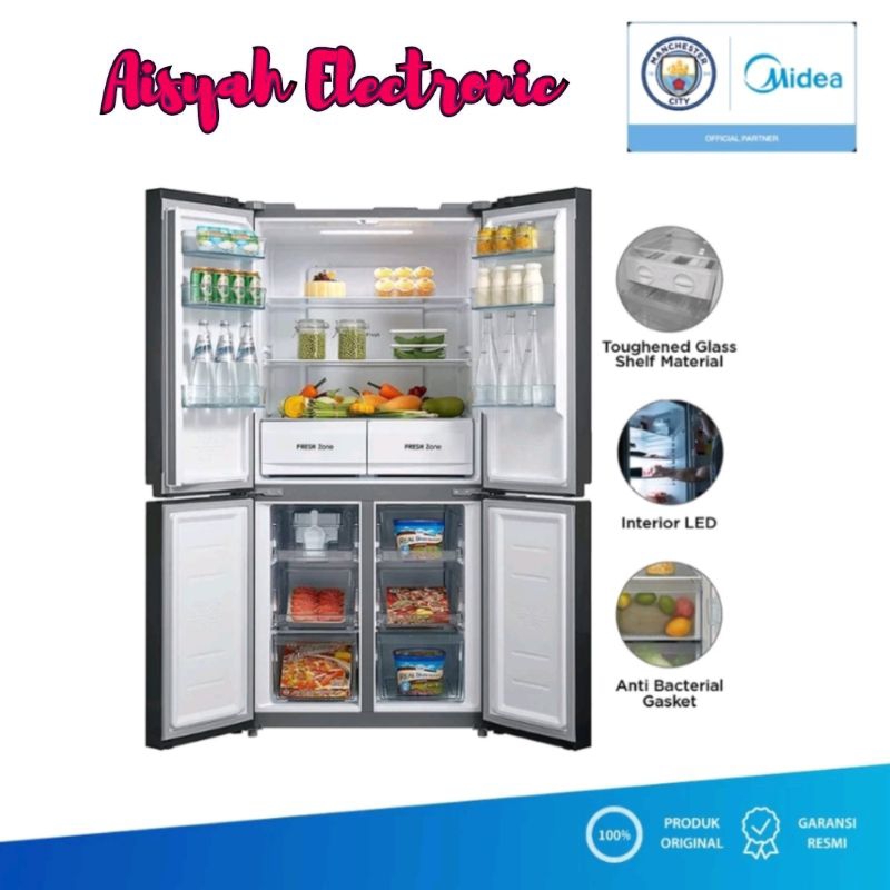 Jual KULKAS SBS MULTI DOOR MIDEA MDRF632FIF28ID 4 PINTU INFINITE ...