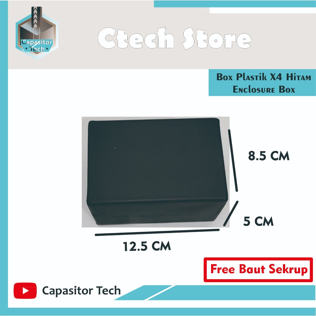 Jual Project Box Plastik Hitam Ukuran X4 Enclosure Box | Shopee Indonesia