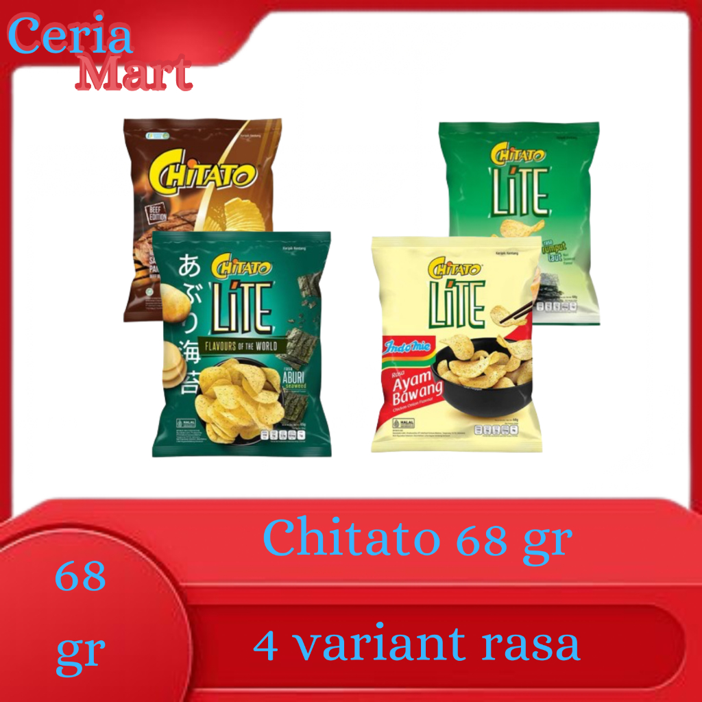 Jual chiki besar CEMILAN SNACK CHIKI CHITATO & LITE 68 GR 4 VARIANT ...