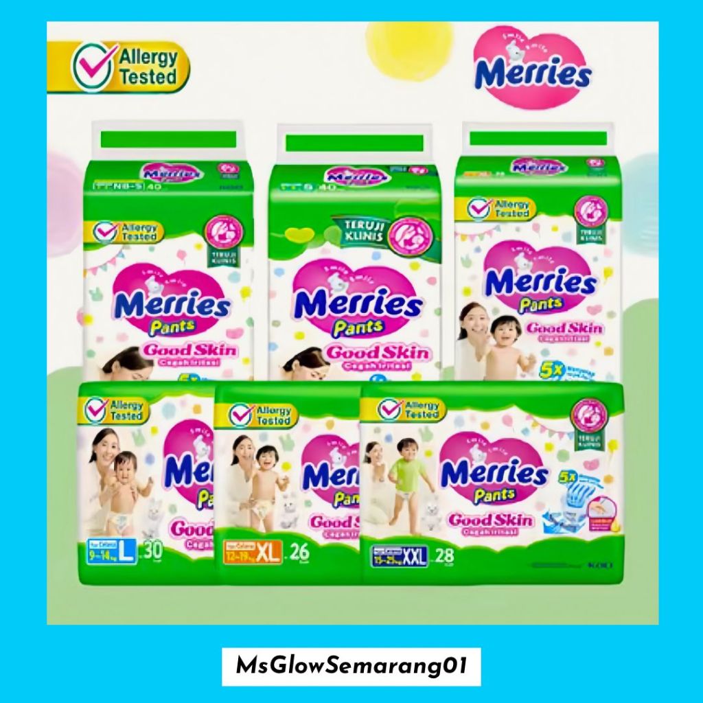 Jual JATENG MERRIES X-tra Kering 1 Ball & 1 Karton Ukuran S / M / L ...