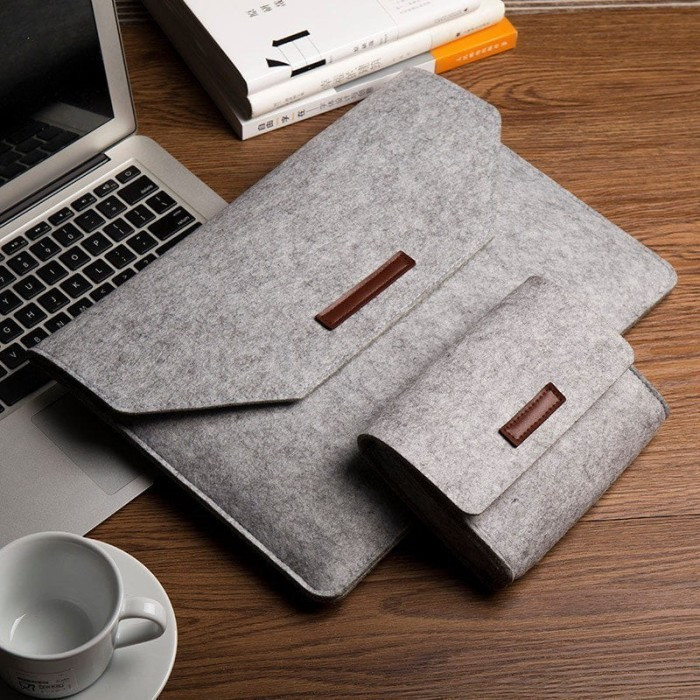 Jual Ipad Pro M4 2024 13 Inch Tas Laptop Sleeve Wool Leather Domba ...