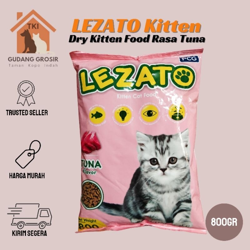 Jual Lezato KITTEN 800gr - [KEMASAN BARU] Dry Cat Food Rasa Tuna ...