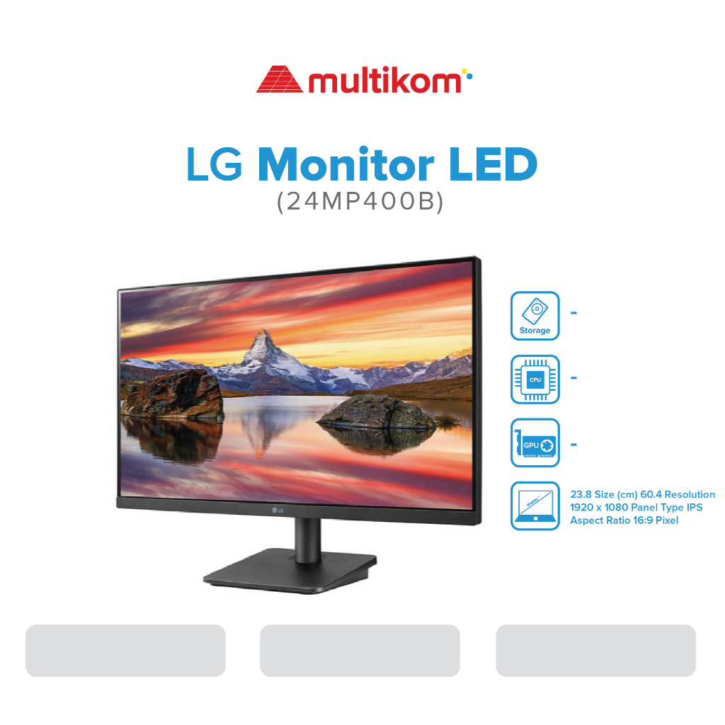 Jual MONITOR LG LED 24MP400B 75Hz Full HD IPS FreeSync | Shopee Indonesia