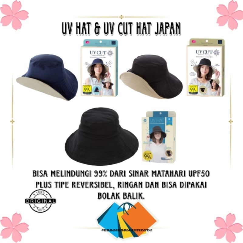 Jual (ORIGINAL JEPANG) JAPAN UV CUT 99% SUN PROTECT HAT ORIGINAL JEPANG/Hat/topijepang ...