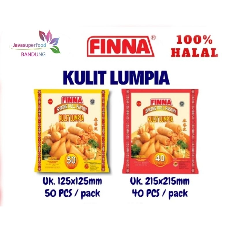 Jual FINNA Kulit Lumpia (Spring Roll Skin) 215 MM ISI 40 LEMBAR / 125 ...