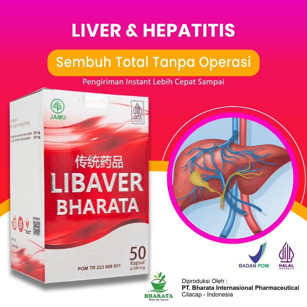 Jual Libaver Bharata Obat Liver & Hepatitis ABCDE Liver Bengkak Sirosis ...