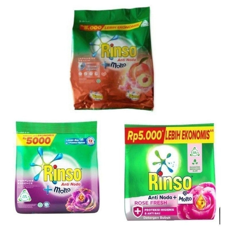 Jual RINSO DETERGENT BUBUK EKONOMIS 195G | Shopee Indonesia