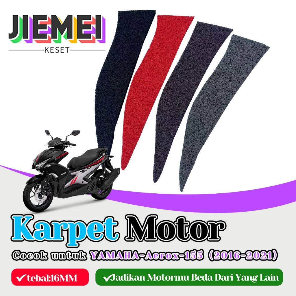 Jual JIEMEI Karpet Motor Mie Bihun YAMAHA-Aerox-155（2016-2021) - Karpet ...