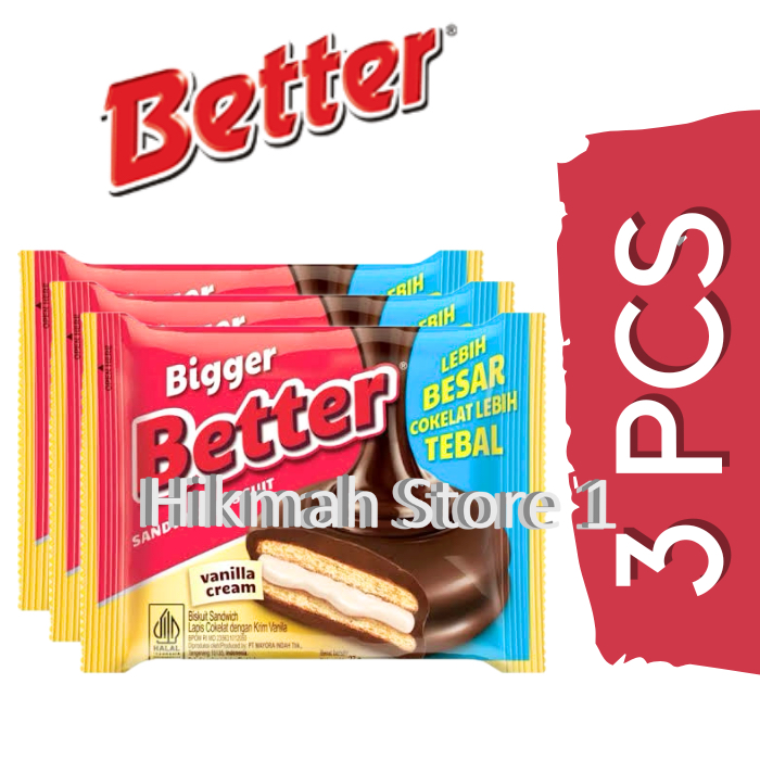 Jual BETTER BISCUIT 27gr CHOCOLATE VANILA CREAM SANDWICH | Shopee Indonesia