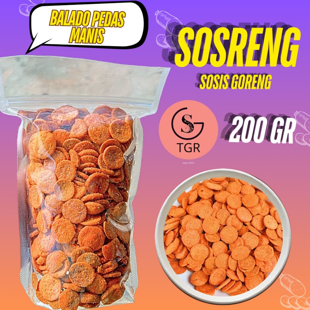 Jual CEMILAN SOSIS GORENG RASA BALADO PEDAS MANIS - 200GR | Shopee ...