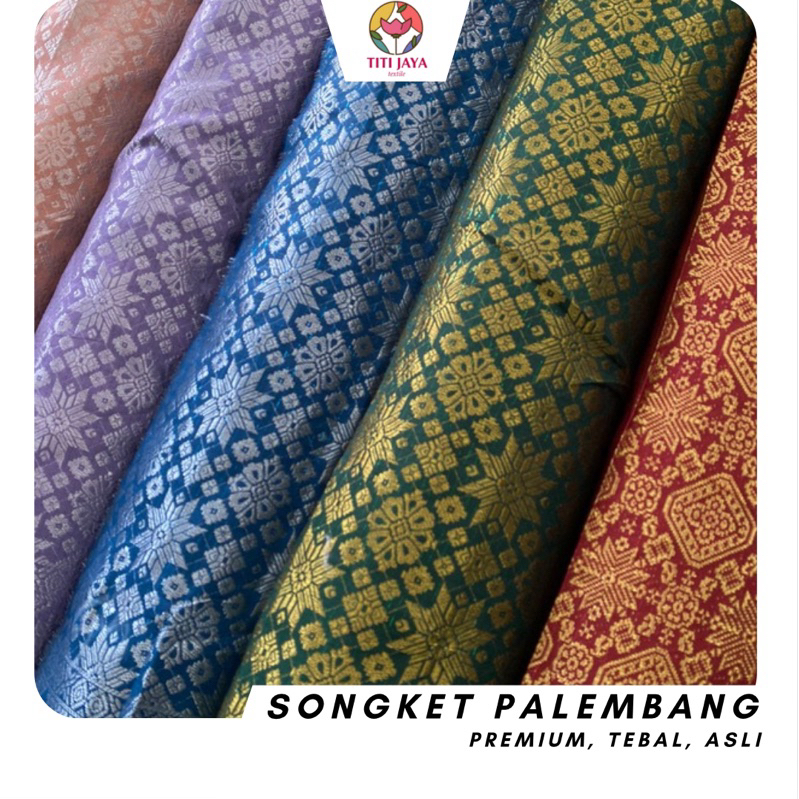 Jual ( KAIN ETNIK INDONESIA ) Kain SONGKET PALEMBANG Tebal Premium ...