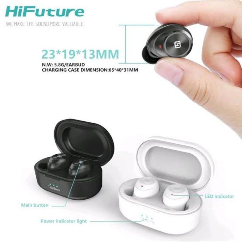 Jual HIFUTURE TWS AIRBUDS BT 5.0/ HF-AB-Garansi Resmi | Shopee Indonesia