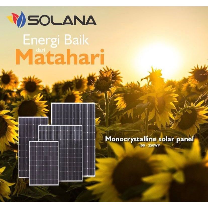 Jual Solana Panel Surya Solarcell 100WP Mono PV Monocrystalline 100W ...