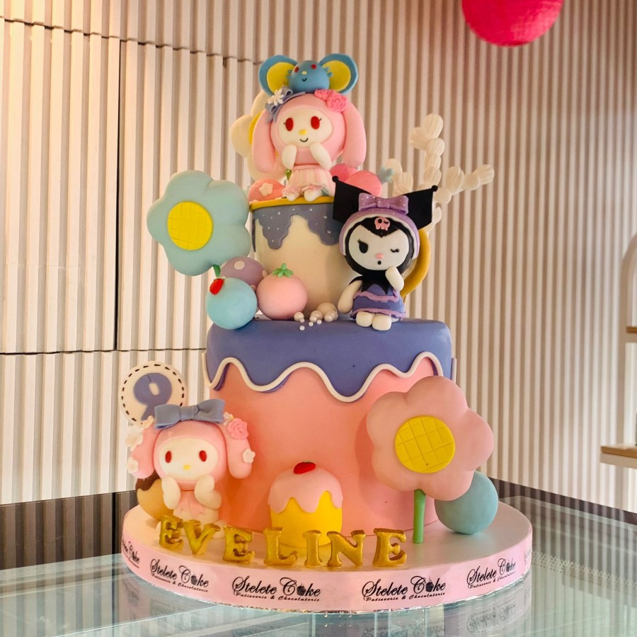 Jual Ku Ulang Tahun/Birthday Cake/Ku Ultah Tema Melody Kuromi | Shopee ...