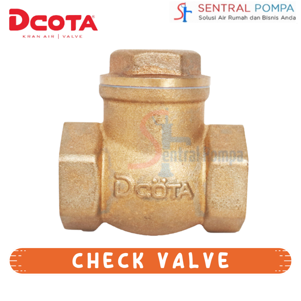 Jual Dcota Check Valve / Taboklep 1/2 , 3/4 , 1 inch | Sentral Pompa ...