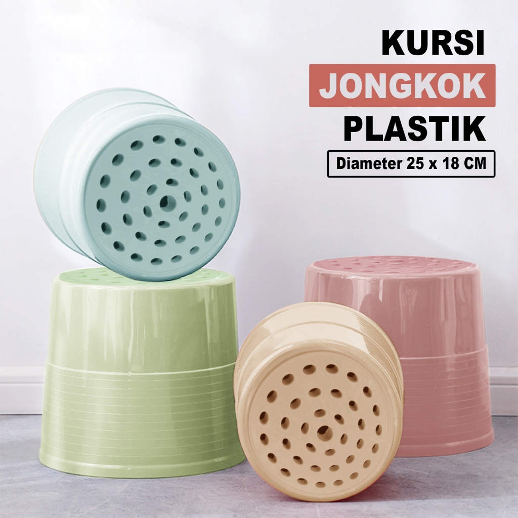 Jual Kursi Plastik Jongkok Kursi Plastik Bulat Bangku Plastik Dewasa ...