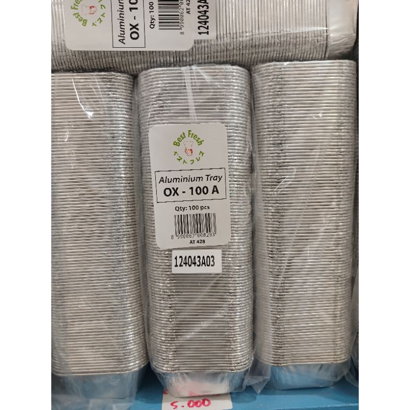 Jual wadah aluminium foil Ox 100 (per 10 pcs) | Shopee Indonesia