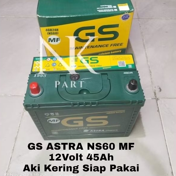 Jual Aki Mobil Kering Suzuki APV, Carabian, Jimny, S-Cross GS ASTRA NS60 MF | Shopee Indonesia