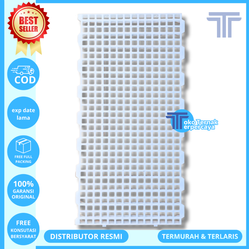 Jual SLAT KANDANG PLASTIK PUTIH PP ORIGINAL ukuran (50 X 100) 1 PCS - Alas Kandang Lantai ...