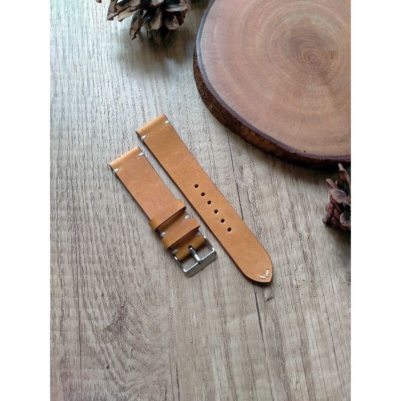 Jual tali jam kulit asli 22mm , leather watch strap tali jam tangan ...