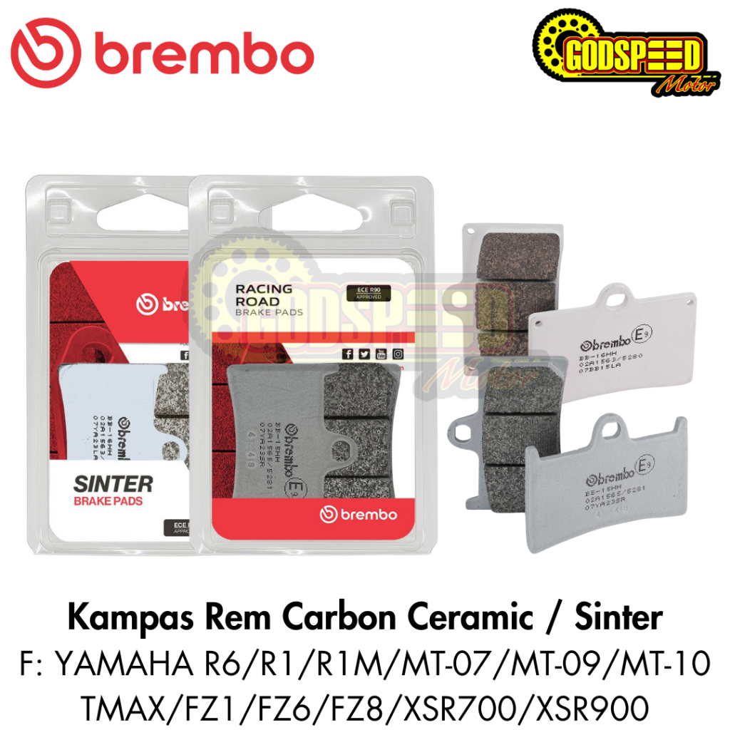 Jual BREMBO DPBB115 KAMPAS REM DISCPAD DEPAN SINTER RACING R6 R1 R1M ...