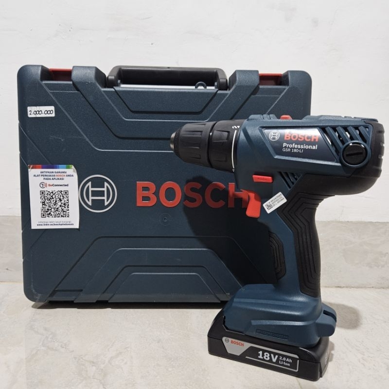 Jual Mesin Bor Tangan Baterai BOSCH GSR 180-LI Cordless Drill 13mm ...